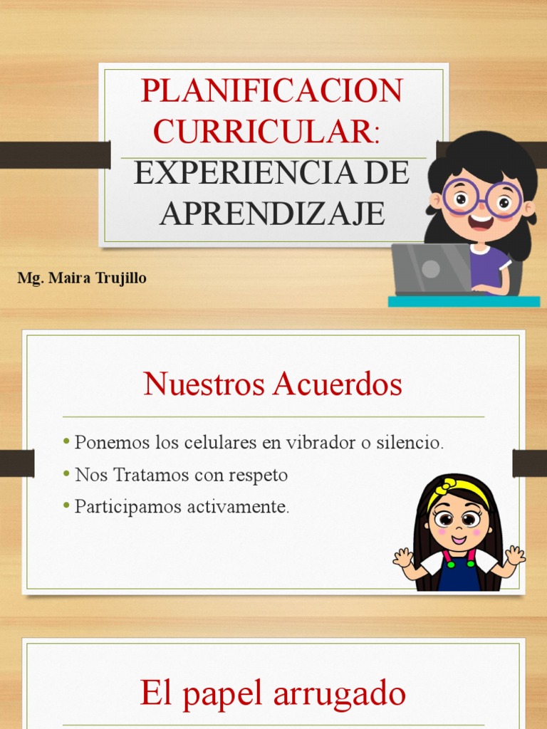 Planificación Curricular en Educación | PDF | Aprendizaje | Experiencia