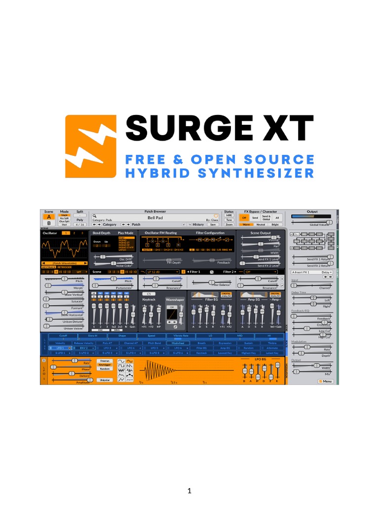 Surge XT Synthesizer Guide | PDF | Mac Os | Amplifier