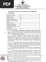 School Professional Devt Plan 2023-2024 | PDF | Teachers | Mentorship