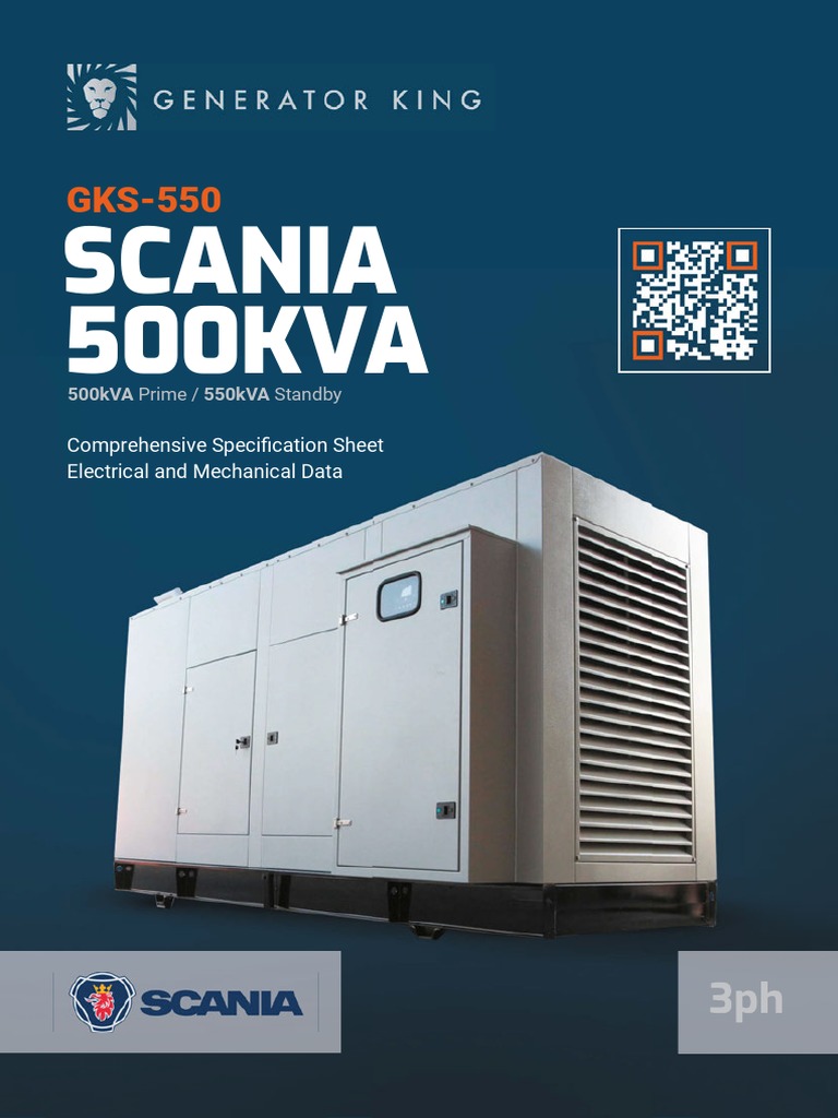 GKS-550 500kVA Generator Specification | PDF | Electric Generator ...