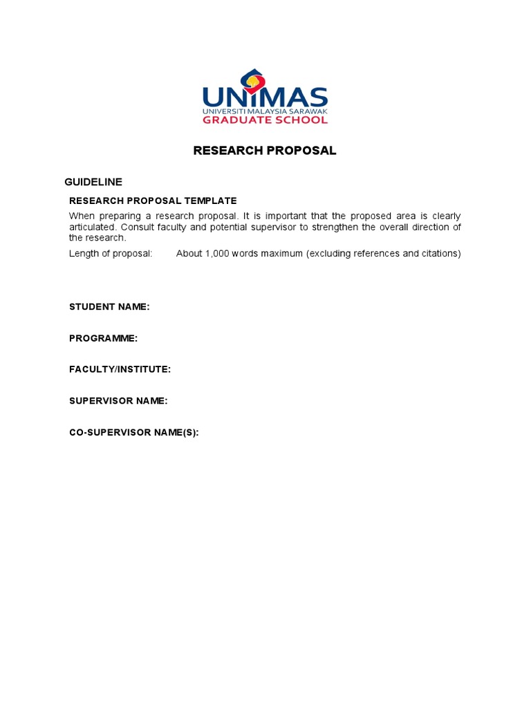 Research Proposal Template | PDF