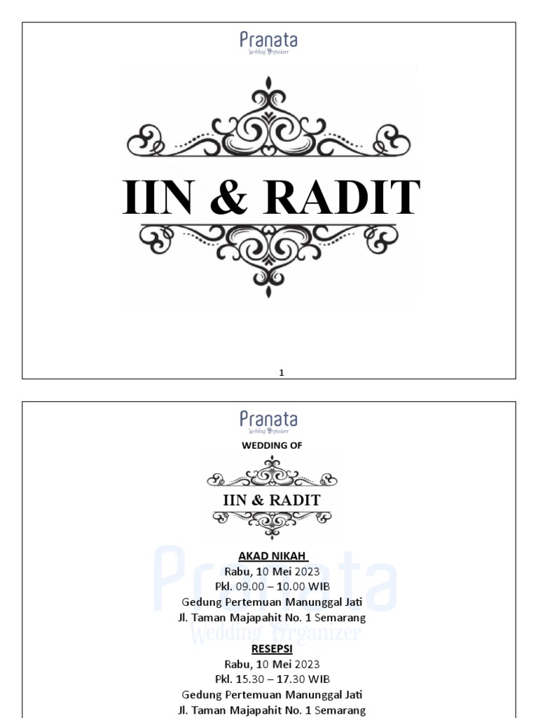 Buku Panduan IIN & RADIT Pranata | PDF