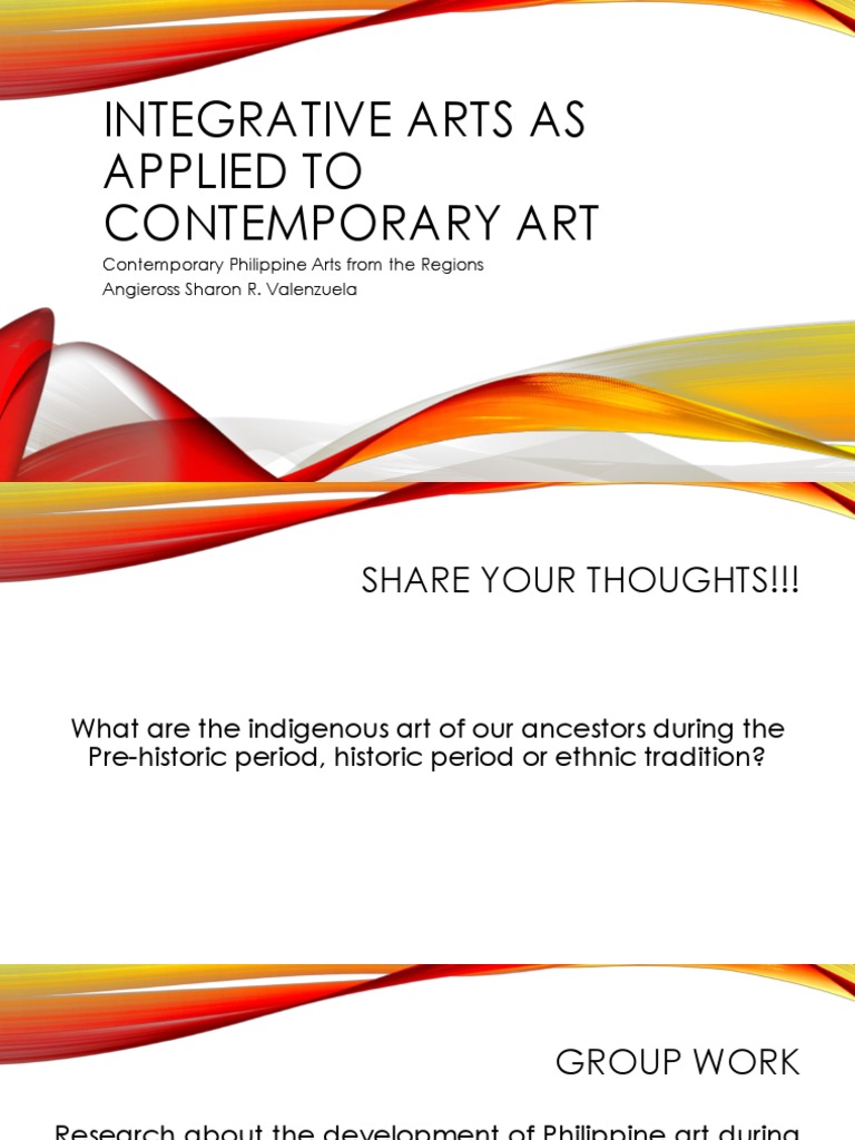 TG1 - Integrative Arts As Applied To Contemporary Art | PDF ...