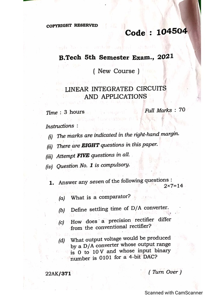 Linear Integrated Circuit and Application | PDF