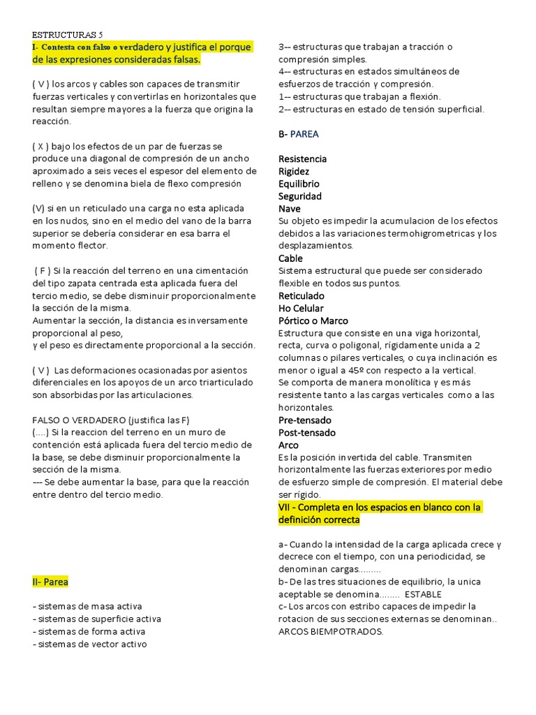 Posibles Preguntas de EXAMEN 1ER Y 2DO PARCIAL | PDF | Resistencia de materiales | Rigidez