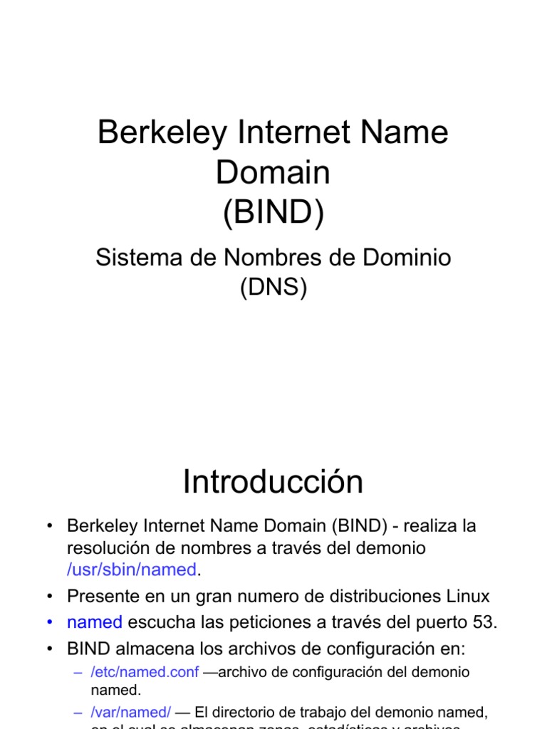 2021-03 Bind | PDF | sistema de nombres de dominio | Estándares de internet