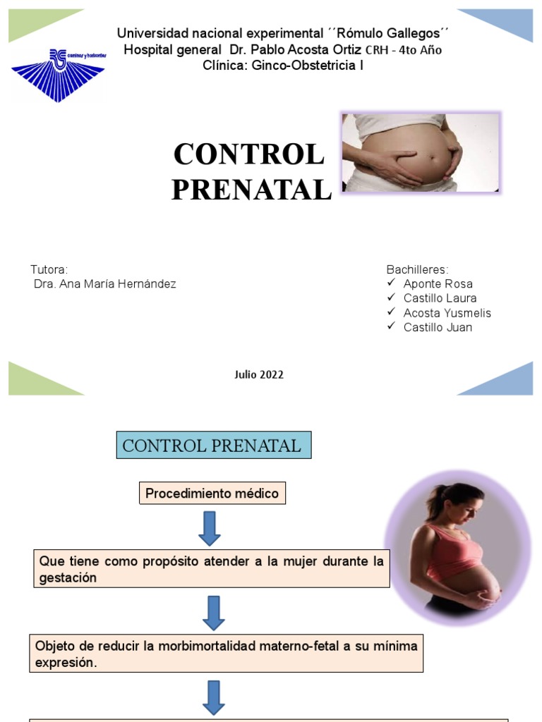 Control Prenatal, Rosa Aponte | PDF | El embarazo | Politica de salud