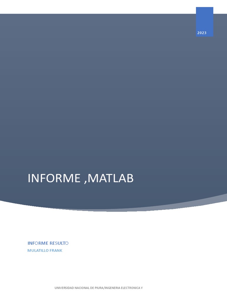 Procedimientos 2 | PDF | Matlab | Interfaz de línea de comando
