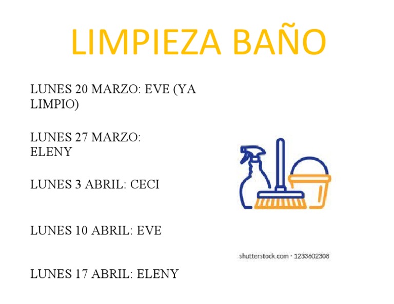 Limpieza Roomies | PDF