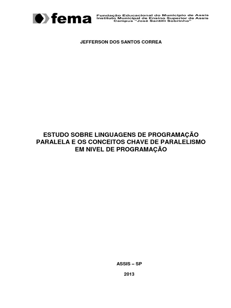 Estudo de Programação Paralela | PDF | Thread (informática ...