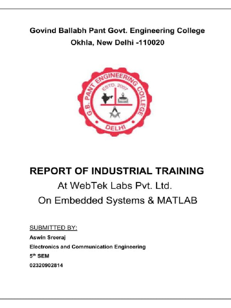 MATLAB Internship Report | PDF
