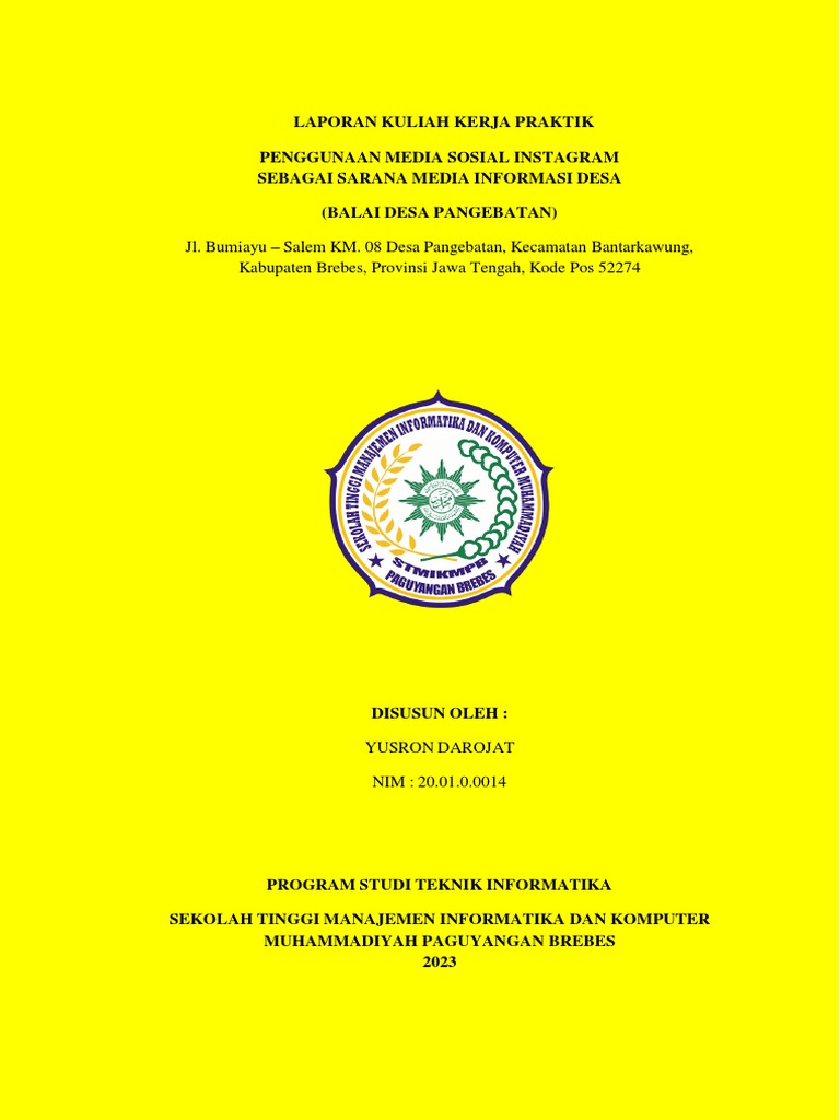 LKP Yusron Darojat 20.01.0.0014 (Print) | PDF | Komputer