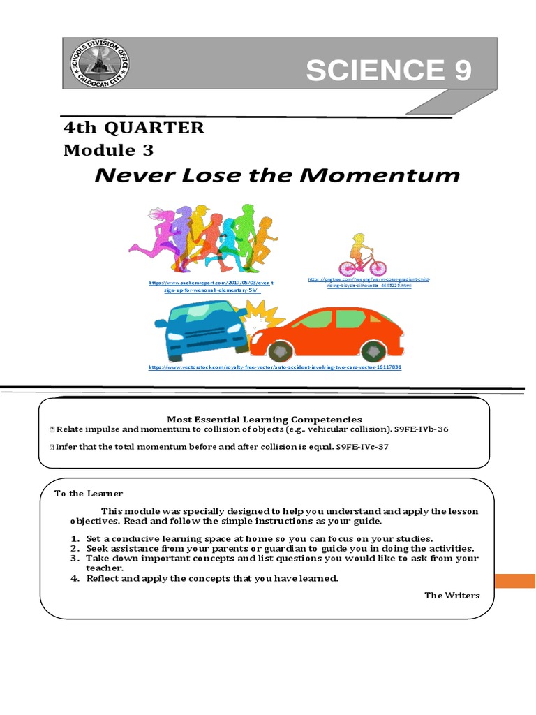 SC9 Q4W3 | PDF | Momentum | Force
