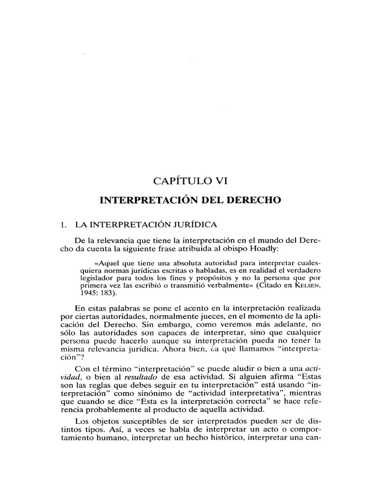 Moreso y Vilajosana Introducci N A La Teor A Del Derecho Cap. VI Obligatorio | PDF