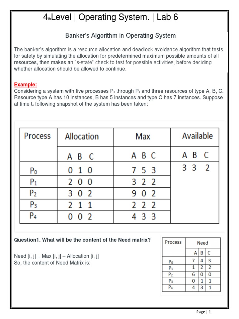 Lab6 Deadlock | PDF | Computer Programming | Applied Mathematics