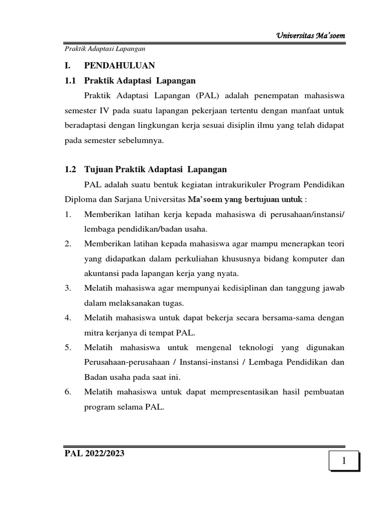 Panduan Pal Fkom 2022 | PDF