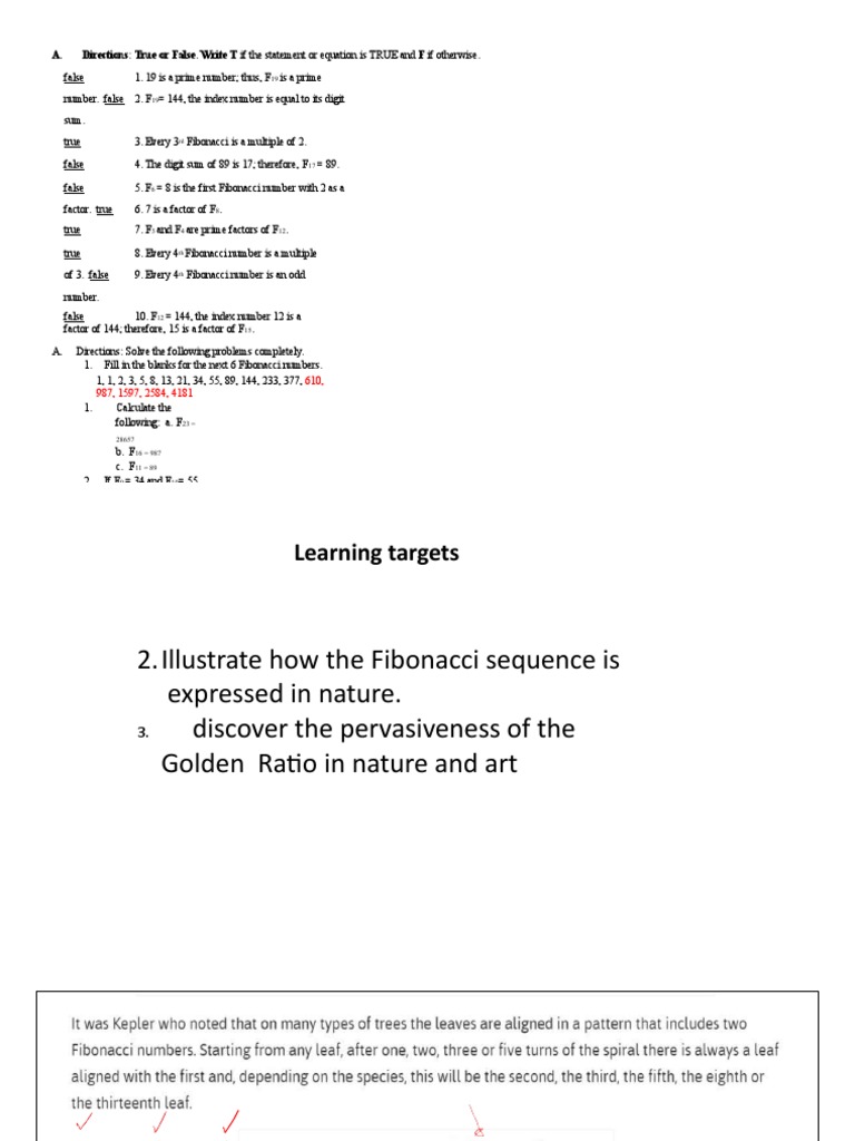 Fibonacci Sequence Exercises | PDF