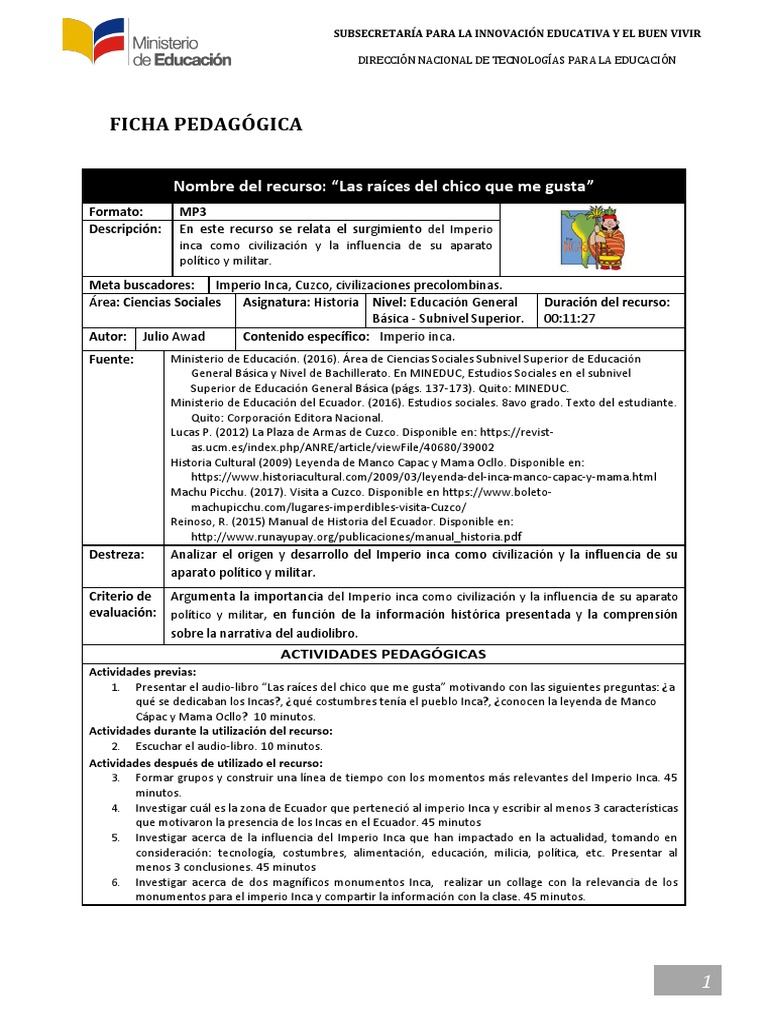 FP-AL-12E-Imperio Inca | PDF | Imperio Inca | Ecuador
