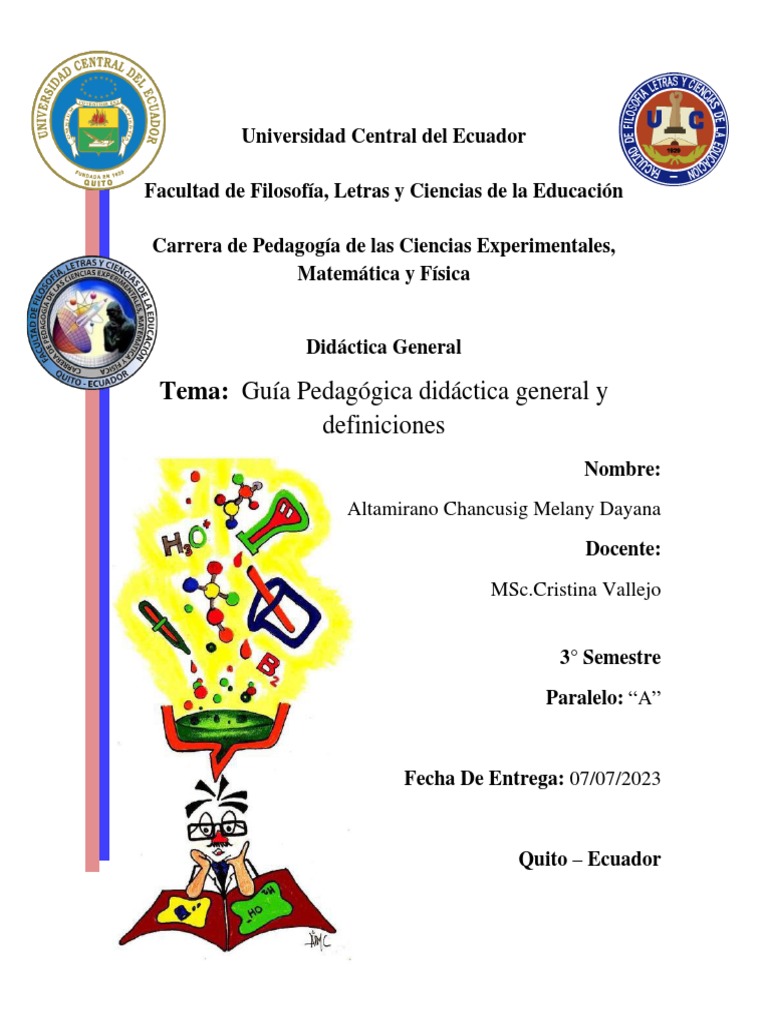 Caratula Examen Didactica | PDF