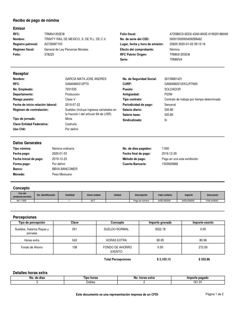 02 Ene 2020 | PDF | Salario | Economias