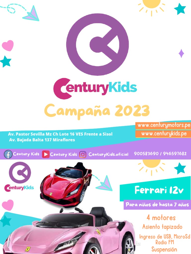 Catalogo Century Kids 2023 Campaña - Compressed (1) (2) Uu | PDF | Transporte privado | Vehículo ...
