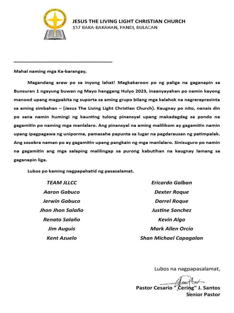 Basketball Solicitation | PDF