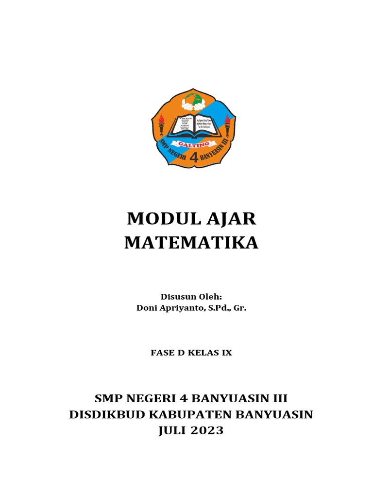 Modul Ajar Geometri Kelas IX | PDF