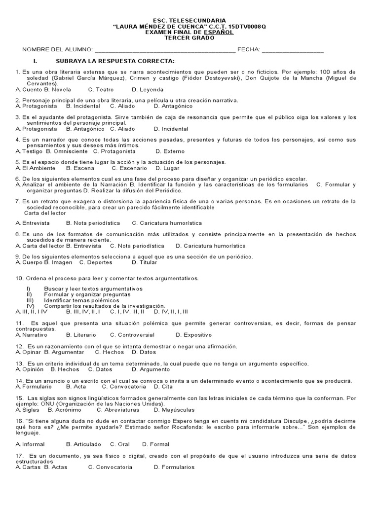 Examenes Finales | PDF | Lingüística | Teatro