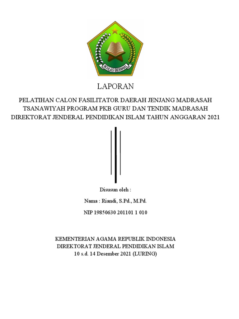 LAPORAN Kegiatan Pelatihan PKB Guru | PDF | Karier & Perkembangan | Pengembangan Diri