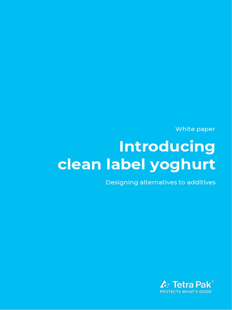 White Paper Online Version Clean Label Yoghurt | PDF | Yogurt | Milk