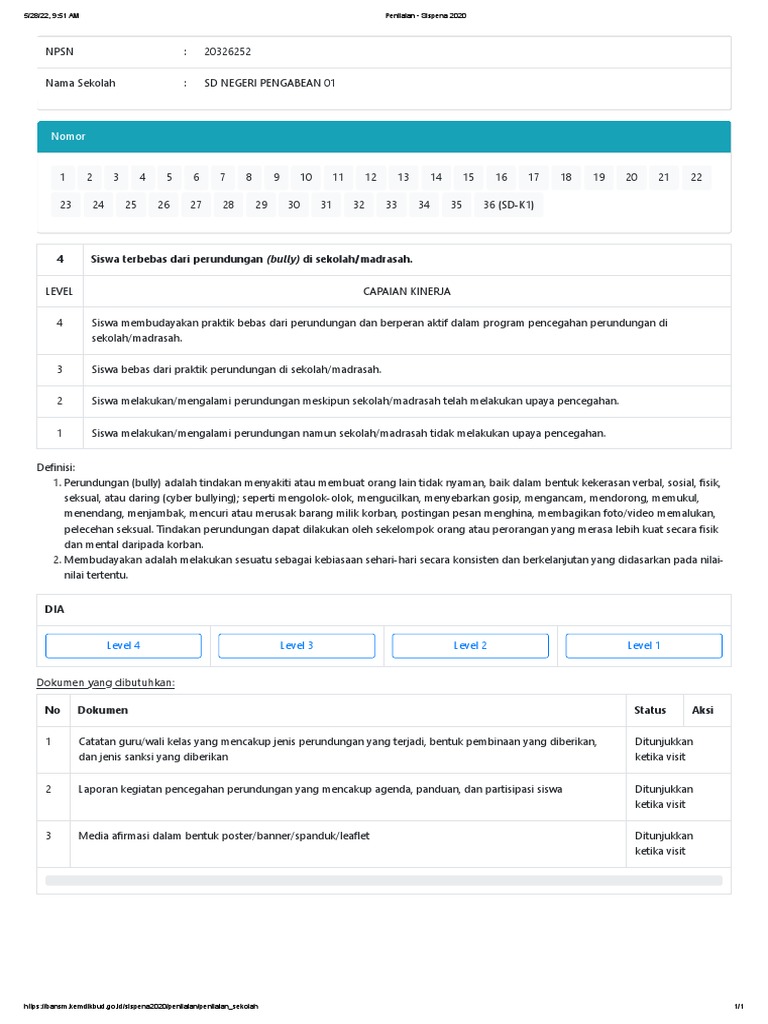Penilaian - Sispena 2020 4 | PDF