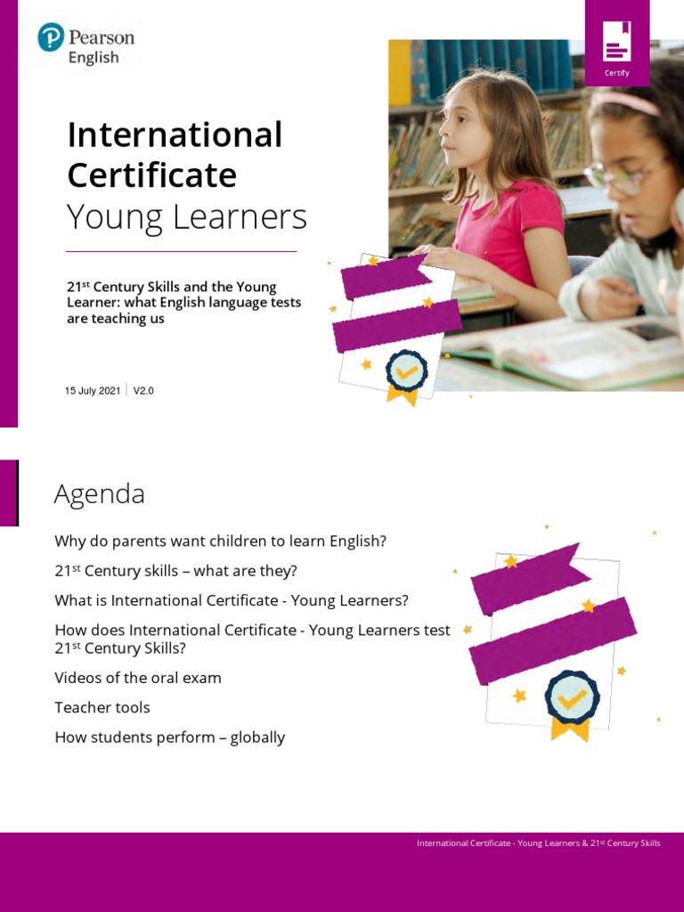 21st Century Skills and PTE Young Learners | PDF | Grammar | Behavior ...