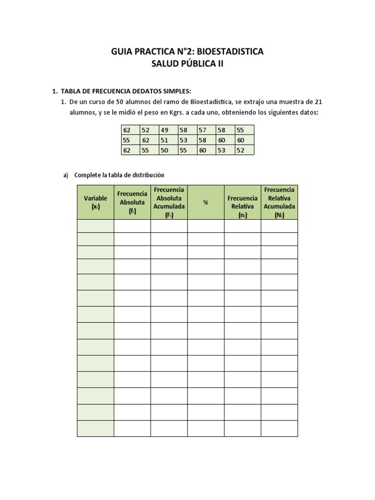 Guia Practica 2 Bioest | PDF Guia Practica 2 Bioest | PDF