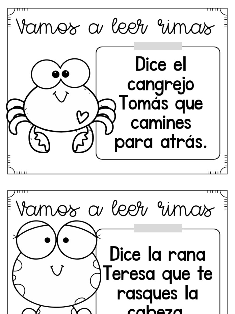 Rimas divertidas para niños | PDF