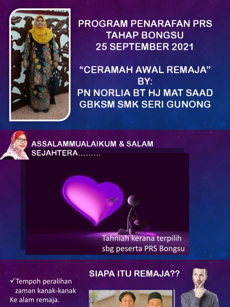 Prs Tahap Bongsu Awal Remaja | PDF