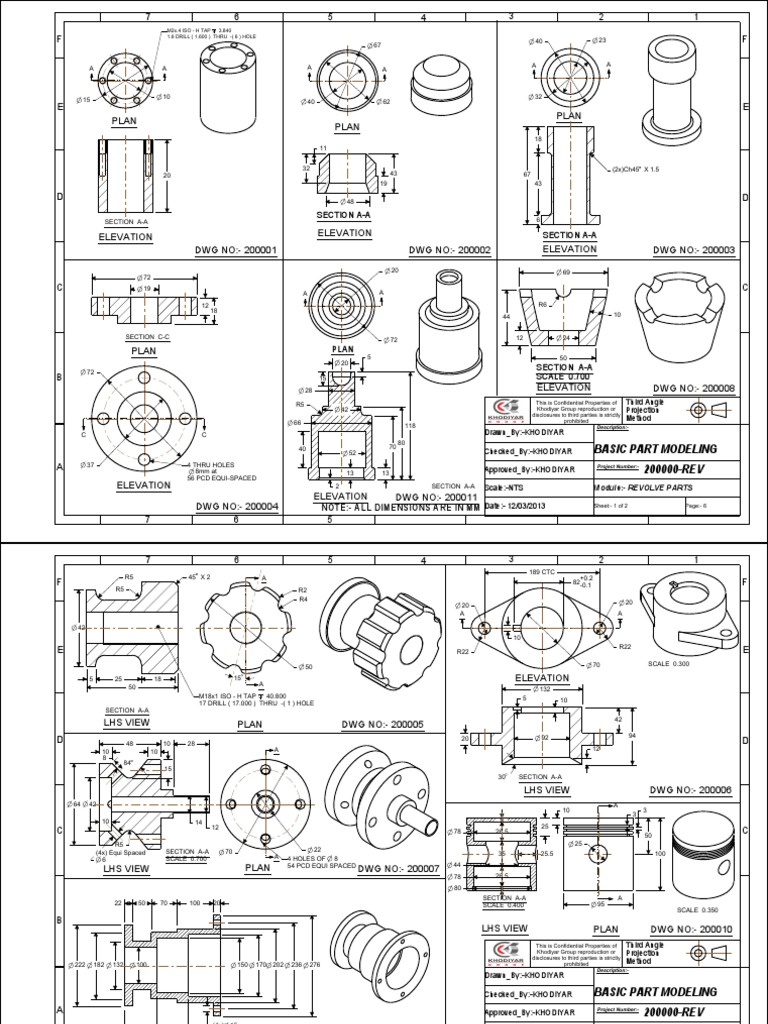 02.revolve Parts Exercises-1 | PDF