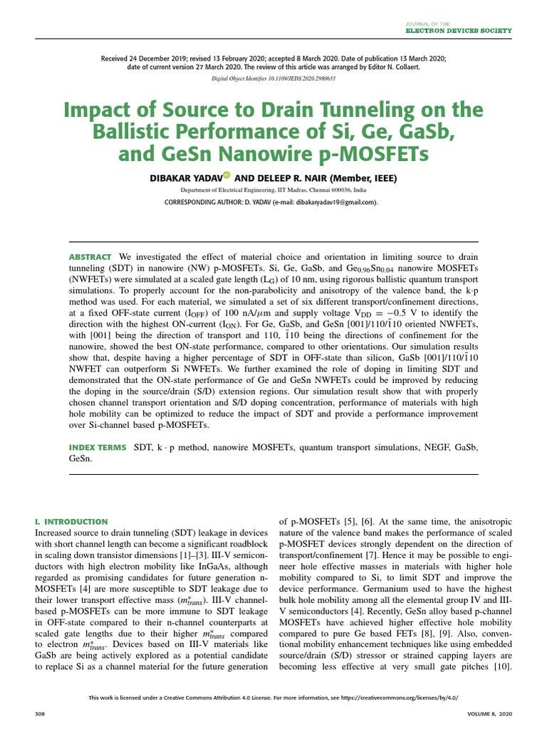 Impact Of Source To Drain Tunneling On The Ballistic Performance Of Si