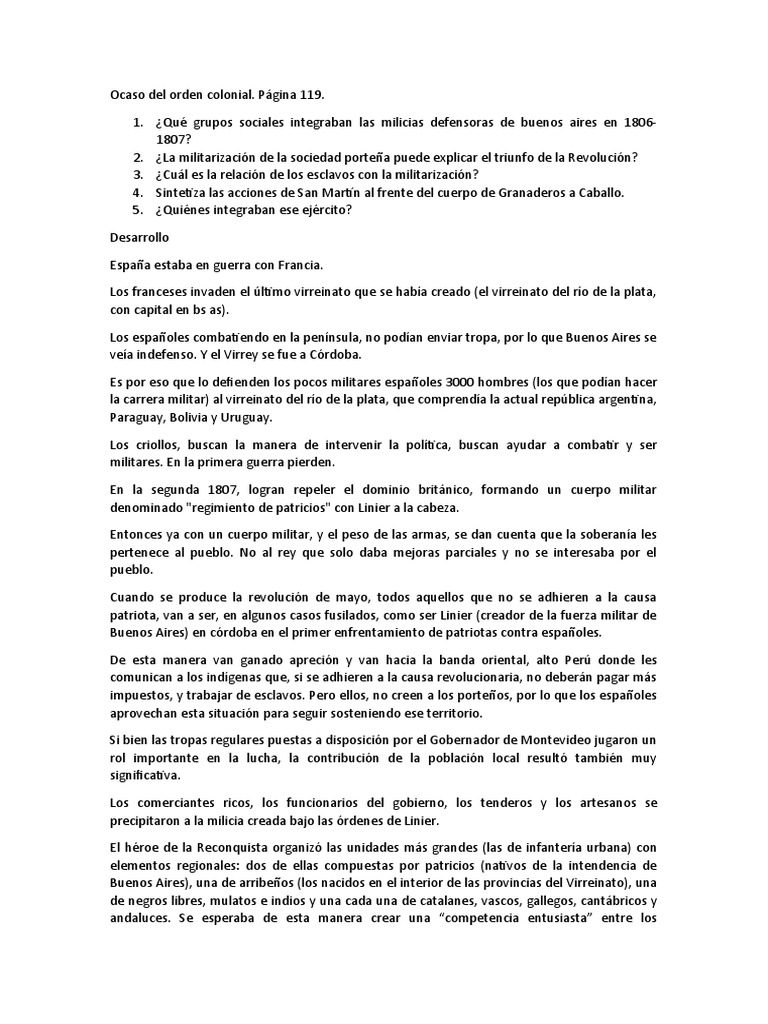 Ocaso Del Orden Colonial Pag 119. Resumen | PDF | México | España