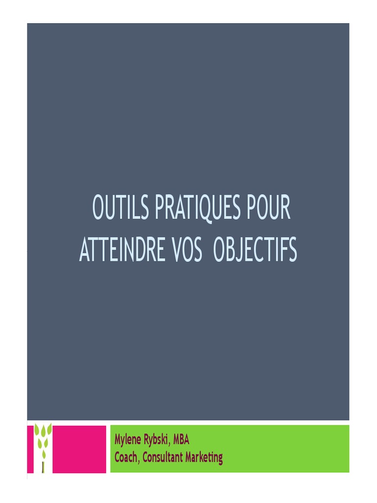 Atteignez Vos Objectifs Efficacement | PDF | la perception