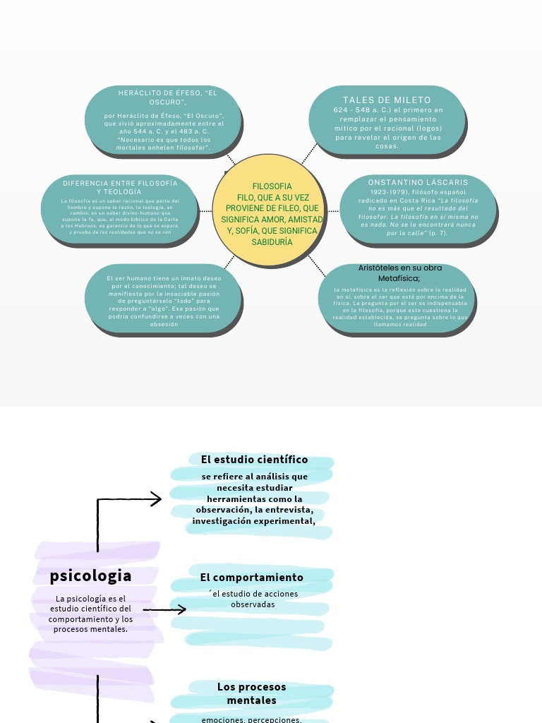 Mapa Filosofia | PDF | Sicología | Mente