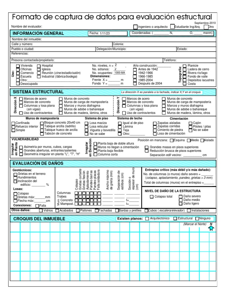 Formato Cenapred 1 Pdf Fundación Ingeniería Elementos