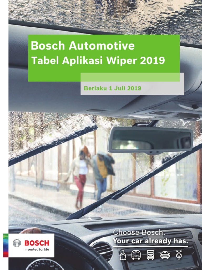 BOSCH Application Chart-Wiper | PDF