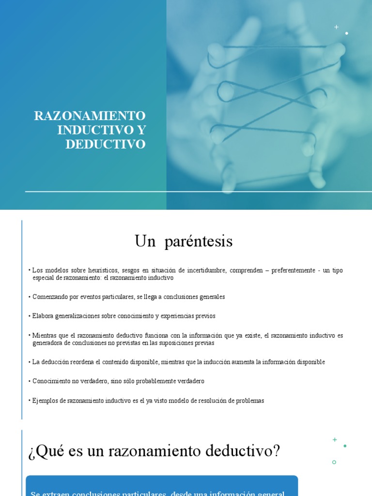 Razonamiento Inductivo y Deductivo | PDF | Razonamiento deductivo | Razonamiento inductivo