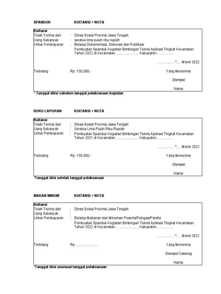 Format SPJ Bintek REMBANG | PDF