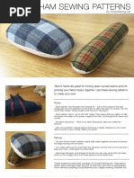 Denim Slipper Pattern | PDF
