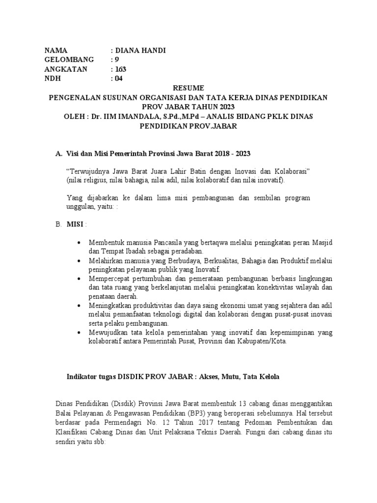 Resume Pengenalan Susunan Organisasi Dan Tata Kerja | PDF Resume Pengenalan Susunan Organisasi Dan Tata Kerja | PDF