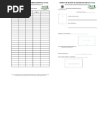 Planilla De Control Horas De Servicio Social Pdf