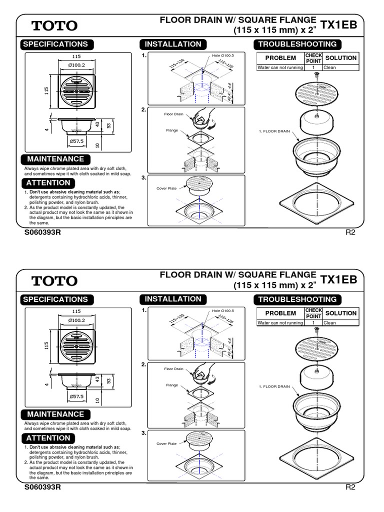 Floor Drain | PDF | Cleaning | Chemistry