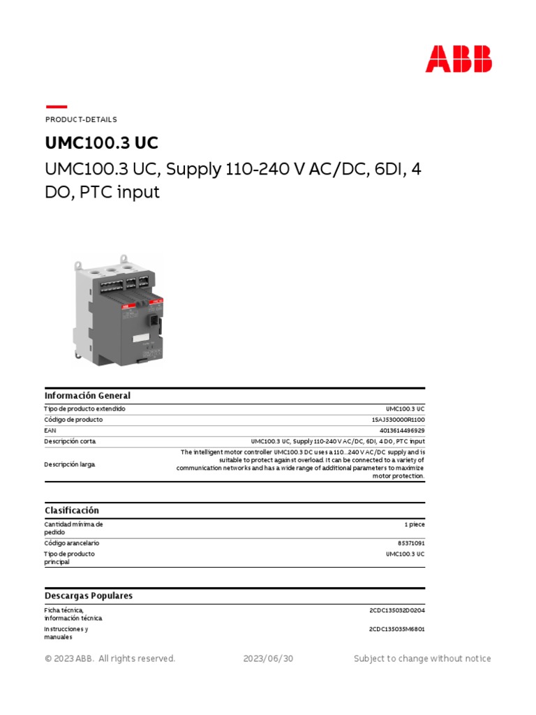 1SAJ530000R1100 Umc100 3 Uc | PDF