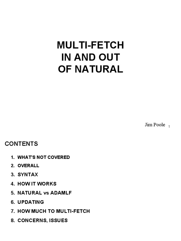 Multi Fetch | PDF | Computer Hardware | Computer Engineering